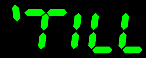 Countdown 'till 12:38